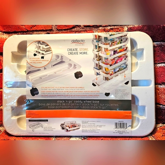 deflecto | Storage & Organization | Deflecto Stack N Go Caddy Wheel ...